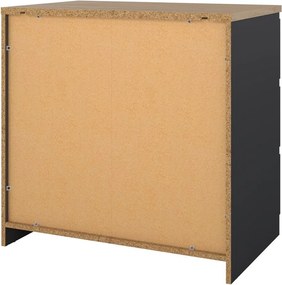 Tmavě šedá komoda 77x76x50 cm Naia – Tvilum