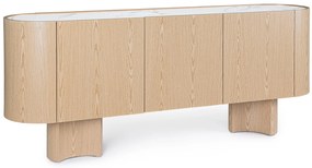 BIZZOTTO Dřevěná komoda OTILIA dub 200x80 cm 9991865