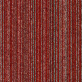 Tapibel, Kobercový čtverec Coral Lines 60380-50 červeno-šedý 50 x 50 cm, chodba / předsíň