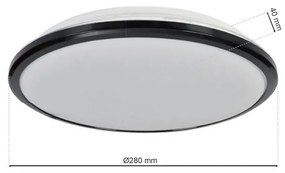 Stropní LED svítidlo Terma, 1x LED 18w, 4000k, b