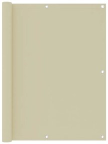 Balkónová zástěna krémová 120 x 300 cm oxfordská látka - Default Title
