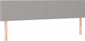 Box spring postel s matrací světle šedá 180 x 200 cm textil 3126101