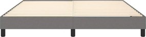 Rám postele s boxspringem tmavě šedý 180 x 200 cm textil 3120533