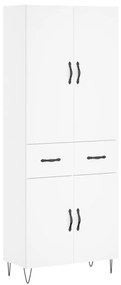 Skříň highboard bílá 69,5 x 34 x 180 cm kompozitní dřevo,  3198177