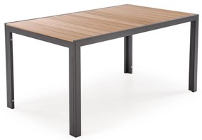 Zahradní stůl Fierro 150 cm hnědý/černý