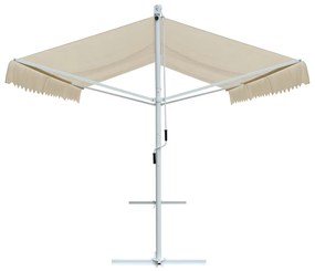 vidaXL Marketos Volně stojící markýza 500 x 300 cm krémová