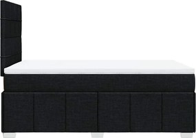 Box spring postel s matrací černá 120x190 cm textil 3293909