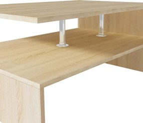 vidaXL Konferenční stolek dřevotříska 90x59x42 cm [244855] Barva: Dub a bílá