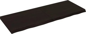 Koupelnová deska tmavě hnědá 160x60x(2-6) cm ošetřený masivní 3156256