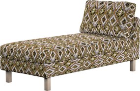 Potah na šezlong IKEA Karlstad samostatný, krátký barva vícebarevná látka pletený vzor, vzorované
