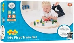 Bigjigs Rail Moje první vláčkodráha / 20 dílů / od 3 let