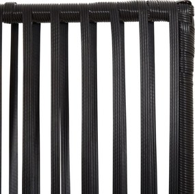 vidaXL Dělicí stěna 5 panelů polyratan [365380] Barva: Šedá