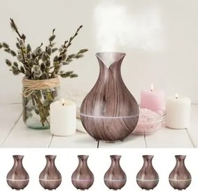SIXTOL Bloom šedé dřevo / Aroma difuzer / 200ml / 6 W / Automatické vy