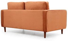 Designová sedačka Jarmaine 175 cm oranžová