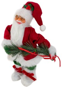 Tutumi, vánoční figurka Santa Clause 30cm 301251, bílá-červená-zelená, CHR-08900