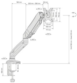 CONNECT IT CMF-3107-BK - Univerzální držák monitoru 13-32” černá