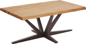XXXLutz KONFERENČNÍ STOLEK, černá, barvy dubu, dřevo, kov, 110/70/45 cm Linea Natura - Konferenční stolky - 001416000202