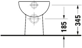 Duravit 21080900002 - Stojící WC D-CODE keramika/lesklá bílá