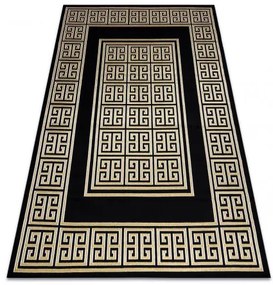 Dywany Luszczow Kusový koberec GLOSS 6776 86, rám, řecký černý / zlato Rozměr koberce: 120 x 170 cm