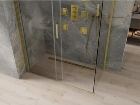 Mexen Omega sprchový kout 130x70cm, 8mm sklo, zlatý profil-čiré sklo, 825-130-070-50-00