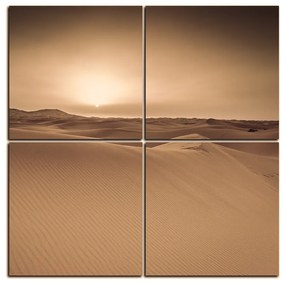 Obraz na plátně - Pouště Sahara - čtverec 3131FE (100x100 cm)