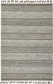 XXXLutz RUČNĚ TKANÝ KOBEREC, 130/190 cm, hnědá Linea Natura - Vlněné koberce - 004649003061