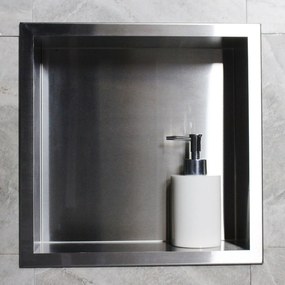 Zapuštěná police, nika BS303010 - nerezová ocel - 30x30x10 cm - možnost volby barvy