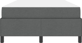 Postel s boxspringem Tmavě šedá 120 x 200 cm textil 3398851