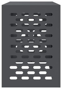 vidaXL Ochrana klimatizace Antracit 100 x 50 x 70 cm Ocel