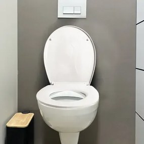 Spirella BROOKE bílá / WC prkénko / soft-close / recyklovaný polypropy