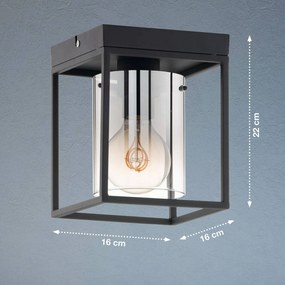 Stropní lampa Samu v pískové černé