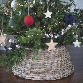 Garden Trading Kryt na stojan vánočního stromku Rattan Small, přírodní barva, proutí