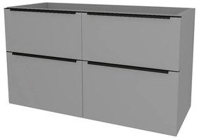 Mereo Mereo, Mailo, koupelnová skříňka 121 cm, černé madlo, Multidecor, CN593SBSEDA