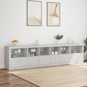 Příborník s LED osvětlením bílý 283 x 37 x 67 cm 3209016