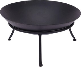 Litinový kotlík na oheň, Ø 57 cm, černý