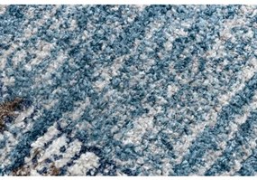Moderní koberec BELLE BF13C modrý / béžový střapce velikost 120x170 cm | krásné koberce cz