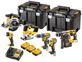 DeWALT - 12dílná sada AKU nářadí, baterií a nabíječky DCK690P3T