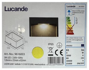 Lucande | Lucande - LED Venkovní vestavné svítidlo MITJA LED/3W/230V IP65 | LW0580