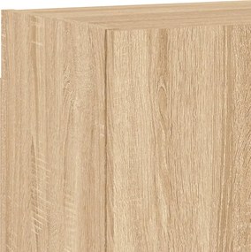 vidaXL 4dílná obývací stěna kompozitní dřevo [3216430] Barva: hnědý dub