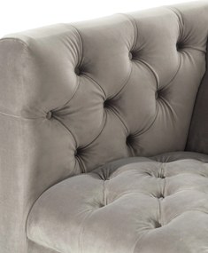 Pohovka Velvet Elite grey,  3-m.