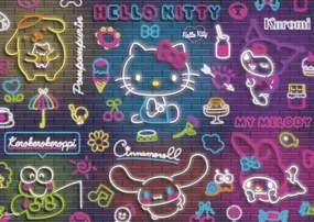 TREFL Puzzle Neonová Hello Kitty / 500 dílků / 48 x 34 cm / pro dospěl