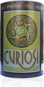 CURIOSI Puzzle Double: Drak / 88 dílků / oboustranné / dřevěné