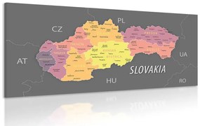 Obraz pastelová mapa Slovenska