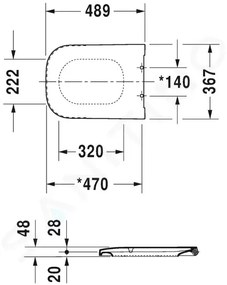 DURAVIT - Happy D.2 WC sedátko, bílá (0064610000)