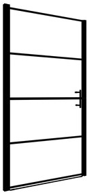 vidaXL Sprchové dveře matné tvrzené sklo 81 x 195 cm černé