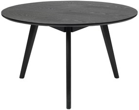 Černý jasanový konferenční stolek ROWICO YUMI 90 cm