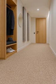 Timzo, Metrážový koberec Orion 9219, na míru, šíře 4m,5m, béžová, filc, chodba / předsíň