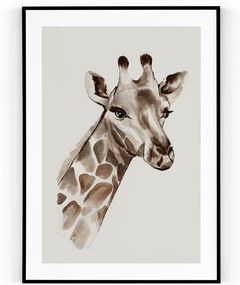 Obraz Giraffe Bez okraje 30 x 40 cm - napnuté plátno na dřevěném rámu