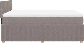 Box spring postel s matrací taupe 160x200 cm textil 3287511