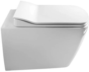 Sapho, GLANC závěsná WC mísa, Rimless, 37x51,5 cm, bílá, GC321